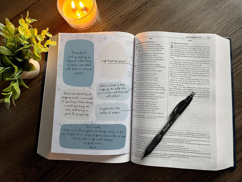 Printable Bible Margin Notes Tip-in Sheets, Bible Study Blank Insert ...