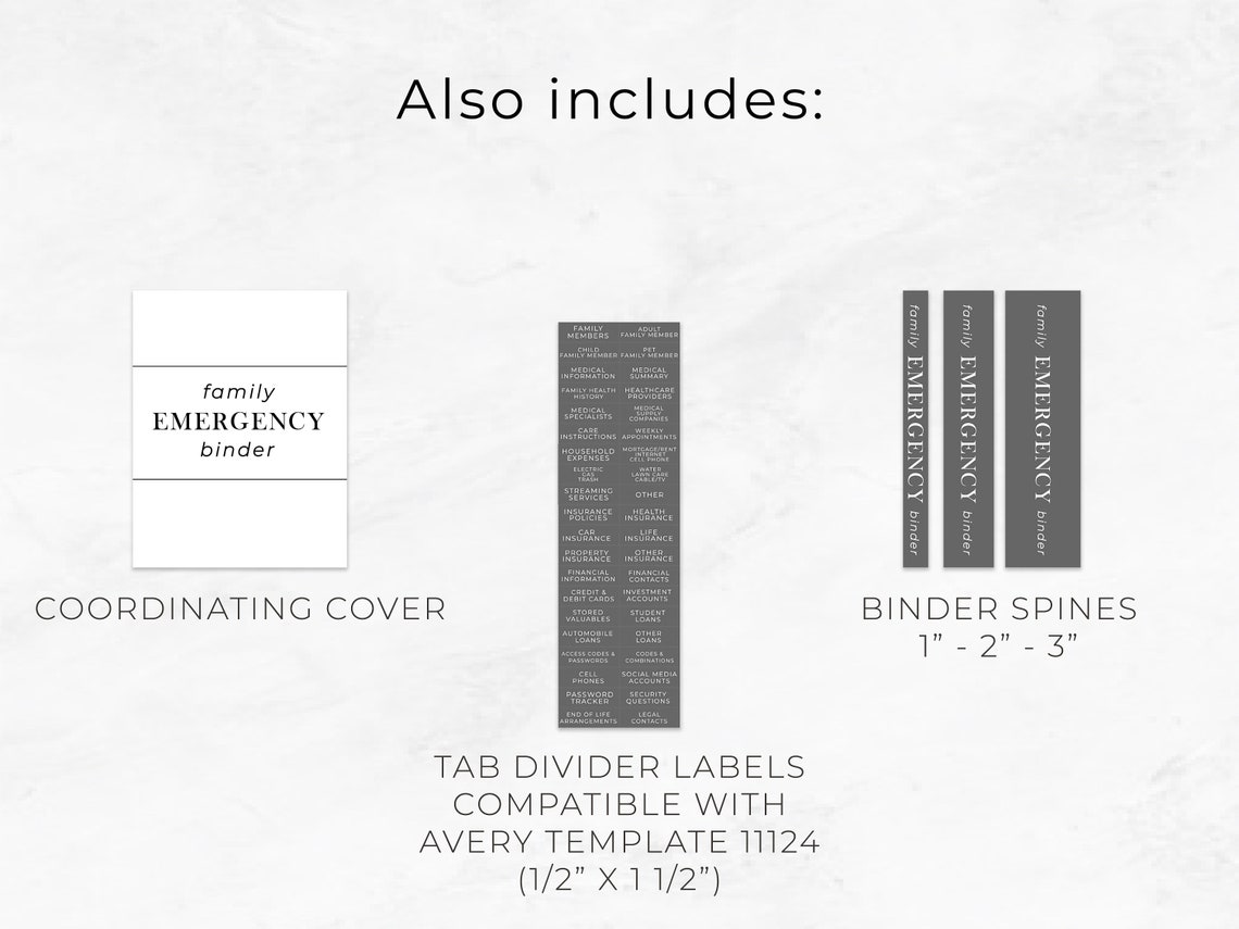 Printable Home Management Binder for Important Documents | Family ...