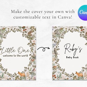 Printable Baby Milestone Keepsake Book, Baby’s First Year Memory Book ...