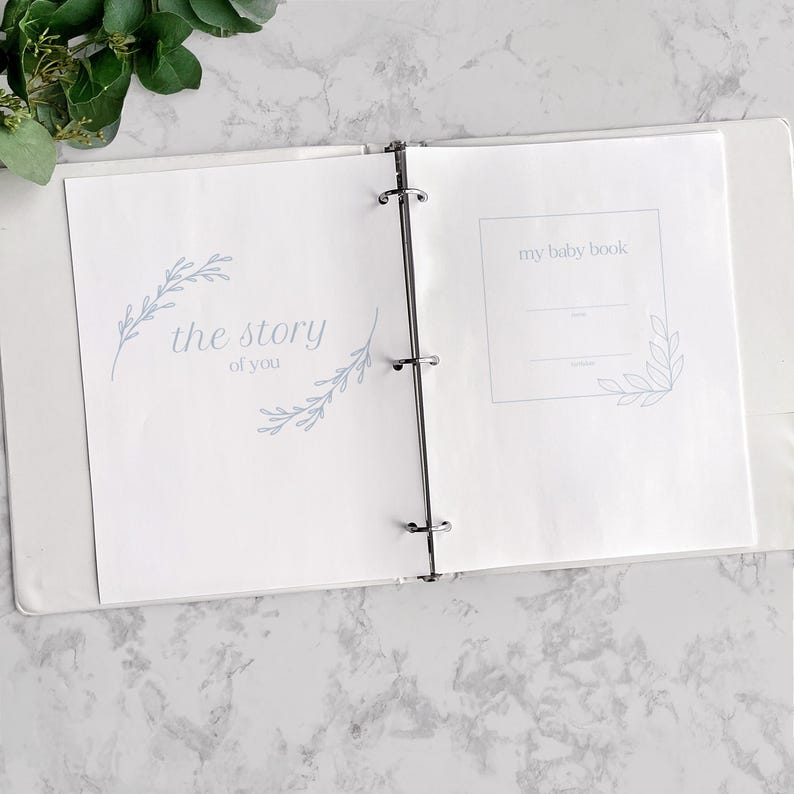 Printable Baby Book,baby Shower Gift,baby Book Pages,baby Milestone ...