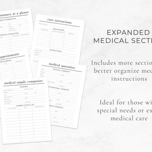 Printable Home Management Binder for Important Documents | Family ...