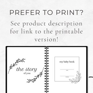 Baby Book Digital Planner, Baby Memory Book Pages, Baby Milestone ...