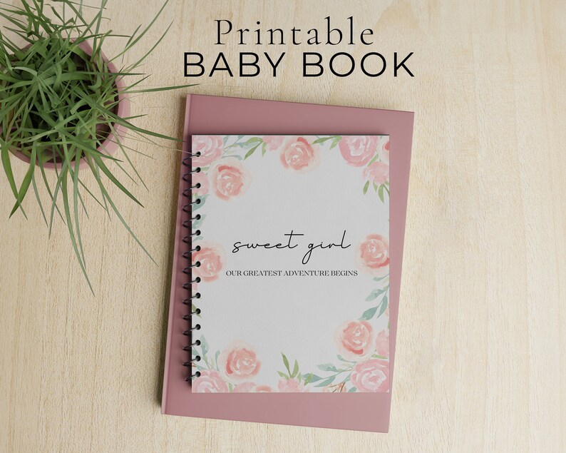 Baby Book Printable | My First Year Baby Memory Book for Moms | Newborn ...