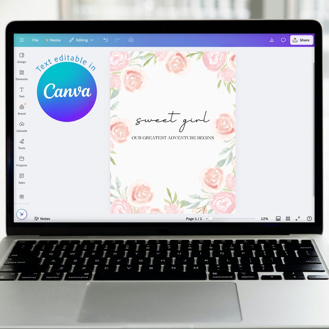 Editable Baby Book Printable Canva Template, Baby Memory Book Pages ...