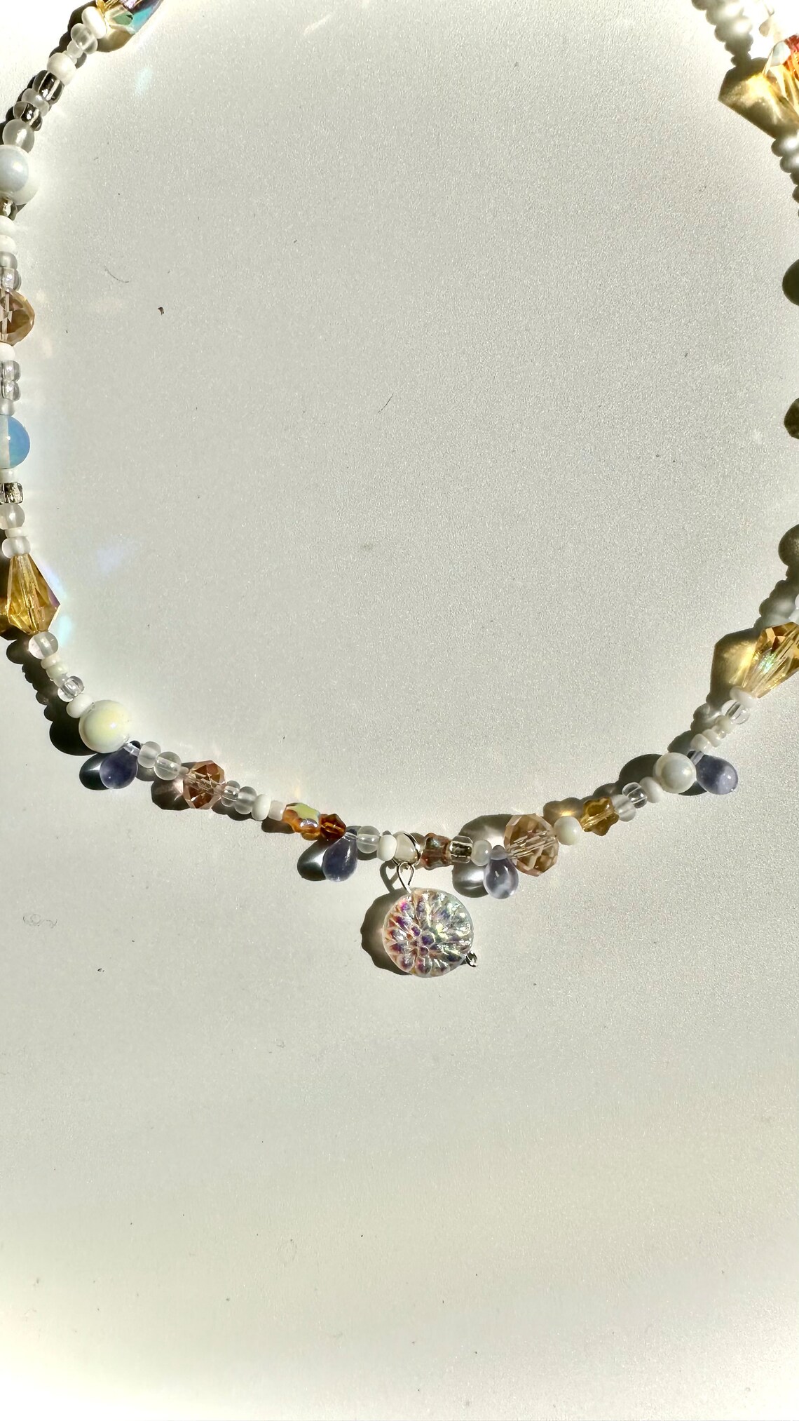 Sunshine Beaded Necklace Y2K Choker Cute Aesthetic Jewelry - Etsy