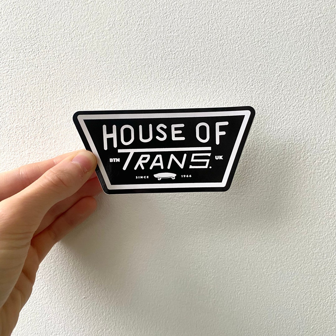House of Trans Vinyl Sticker LGBTQ Sticker - Etsy