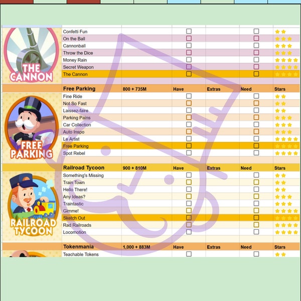 Monopoly Go Stickers - Etsy