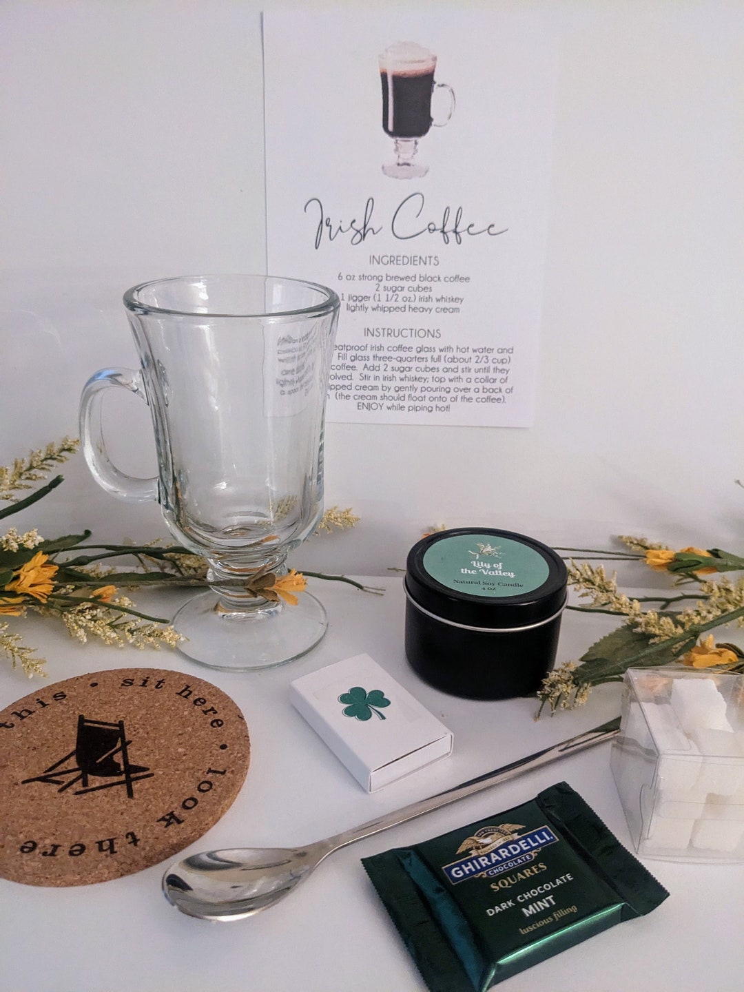 Irish Coffee Gift Box, Irish Coffee, Hostess Gift, Irish Gift Box ...