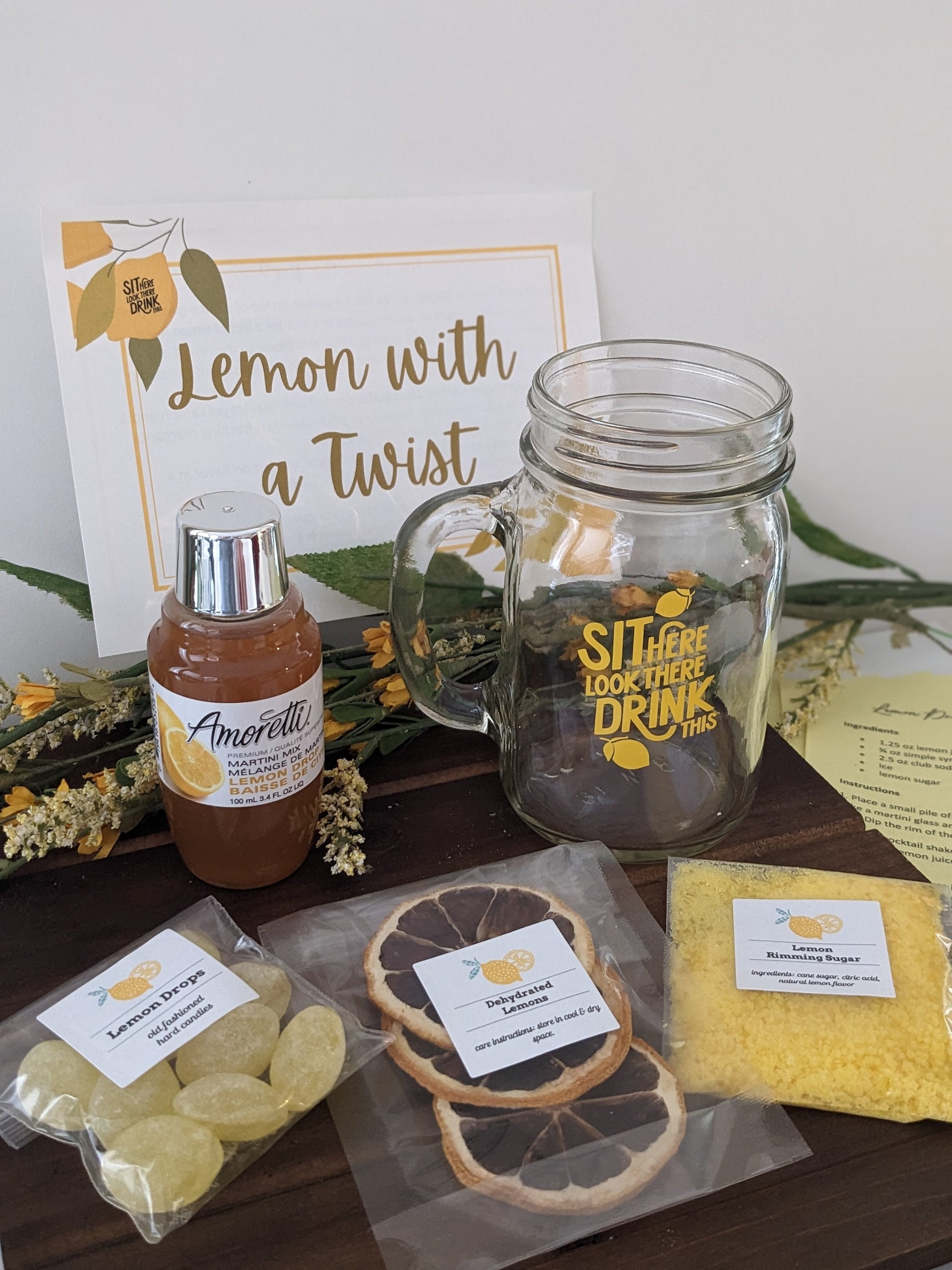 Lemon Gift Box, Summer Gift Box, Friendship Gift Box, Birthday Gift Box ...