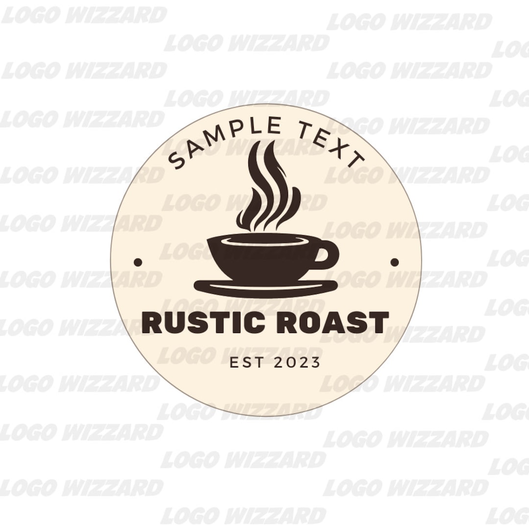 Coffee Shop Logos Café Logos DIY Logo Design Template - Etsy