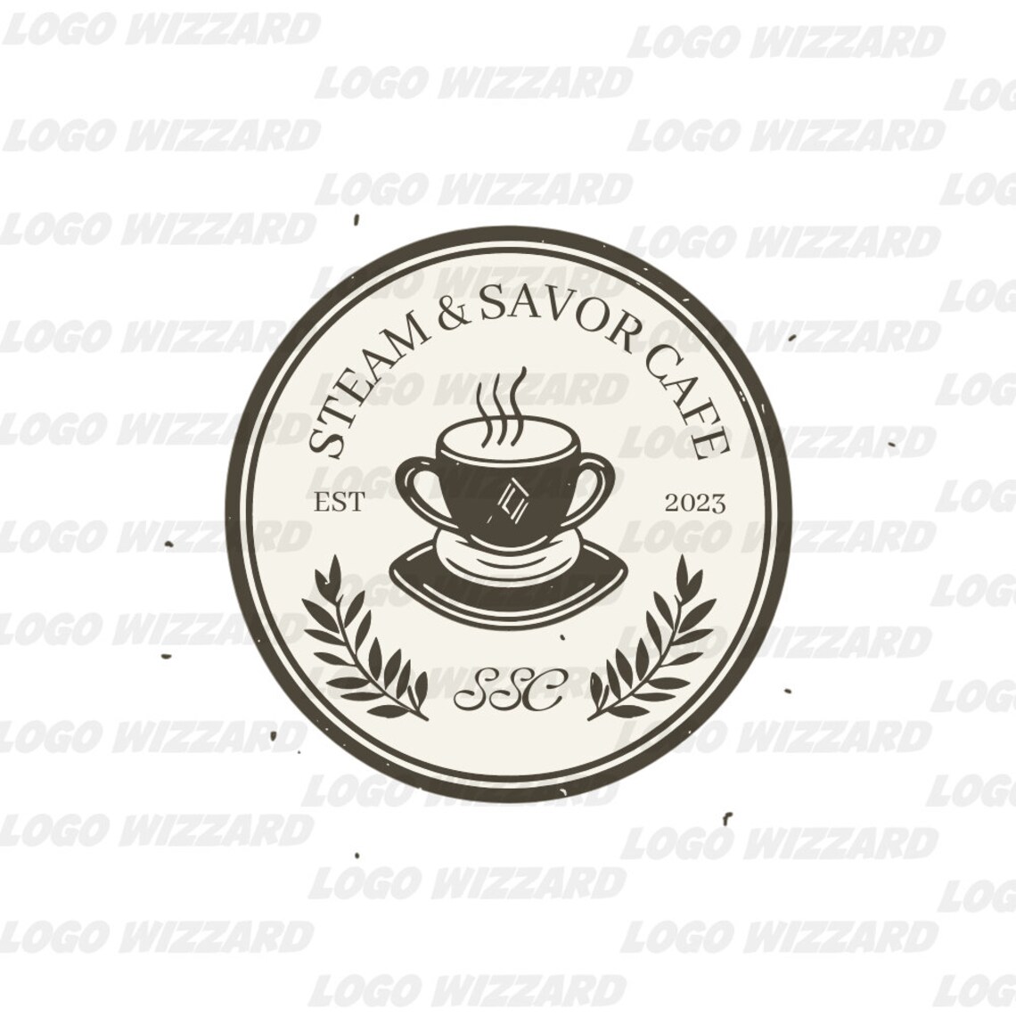 Coffee Shop Logos, Café Logos, DIY Logo Design Template, Coffee Mug ...