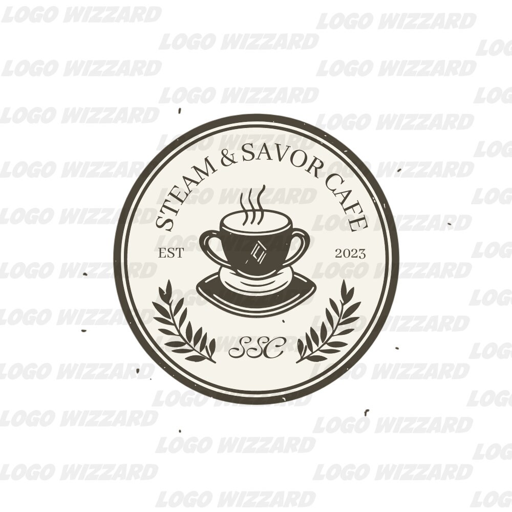 Coffee Shop Logos, Café Logos, DIY Logo Design Template, Coffee Mug ...