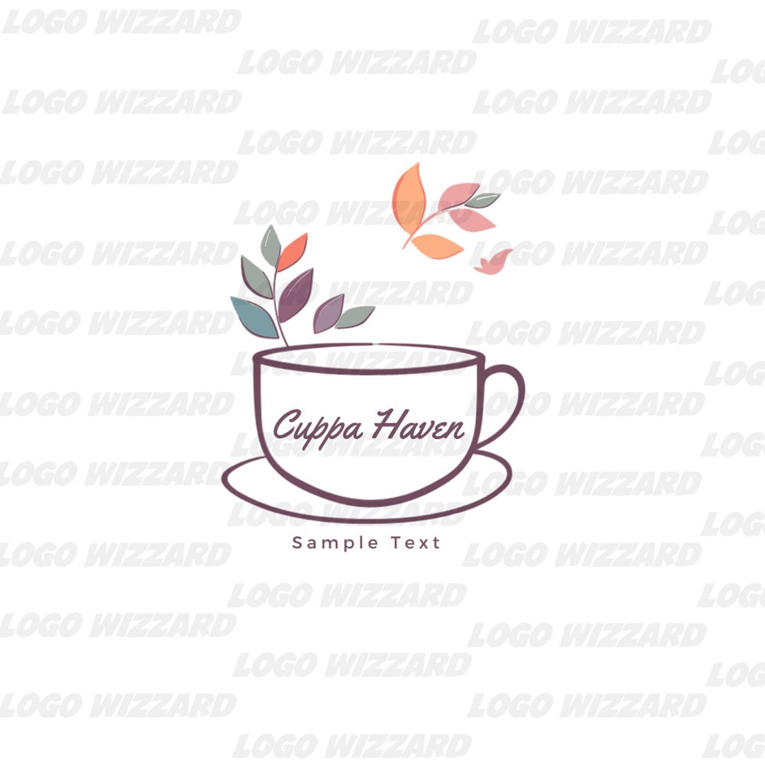 Coffee Shop Logos, Café Logos, DIY Logo Design Template, Coffee Mug ...