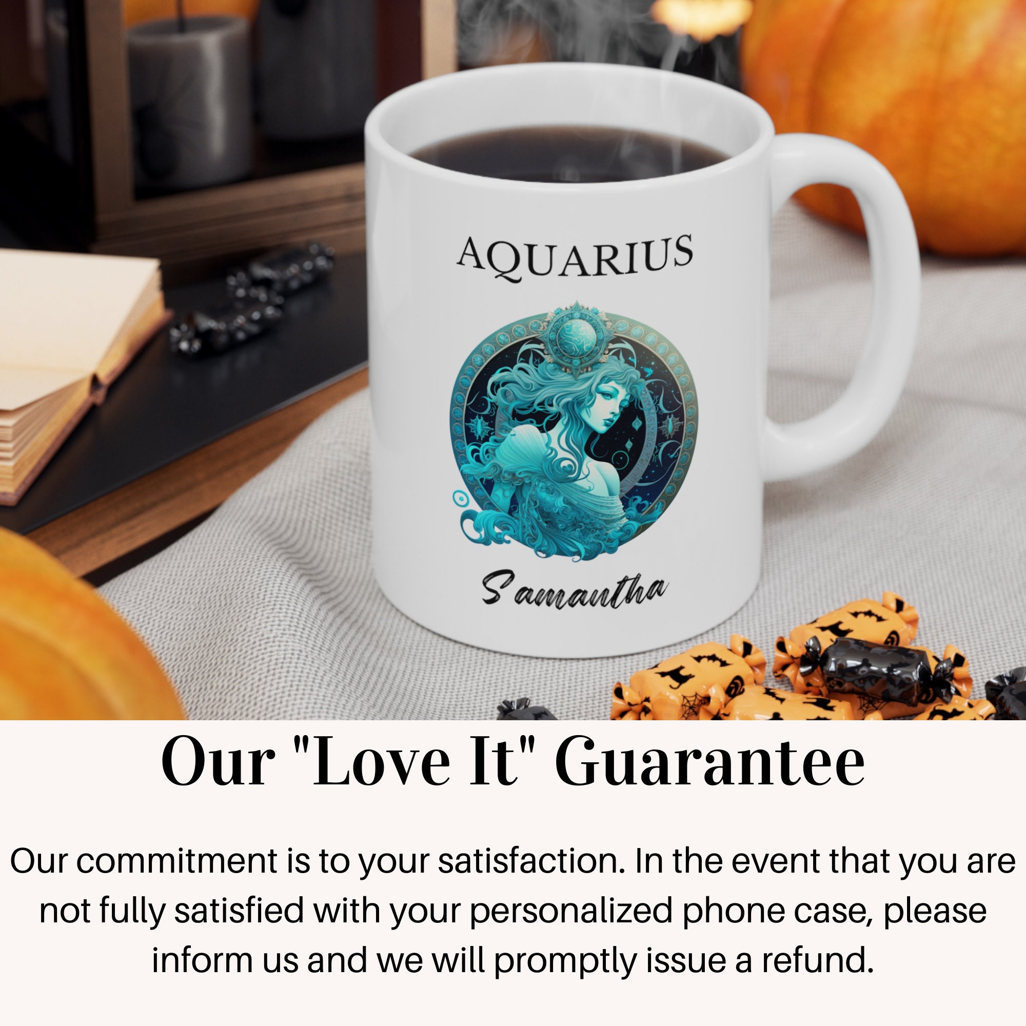 Aquarius Zodiac Personalized Mug | Custom Astrology Mug | Personalized ...