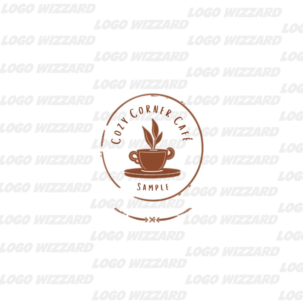 Coffee Shop Logos Café Logos DIY Logo Design Template - Etsy