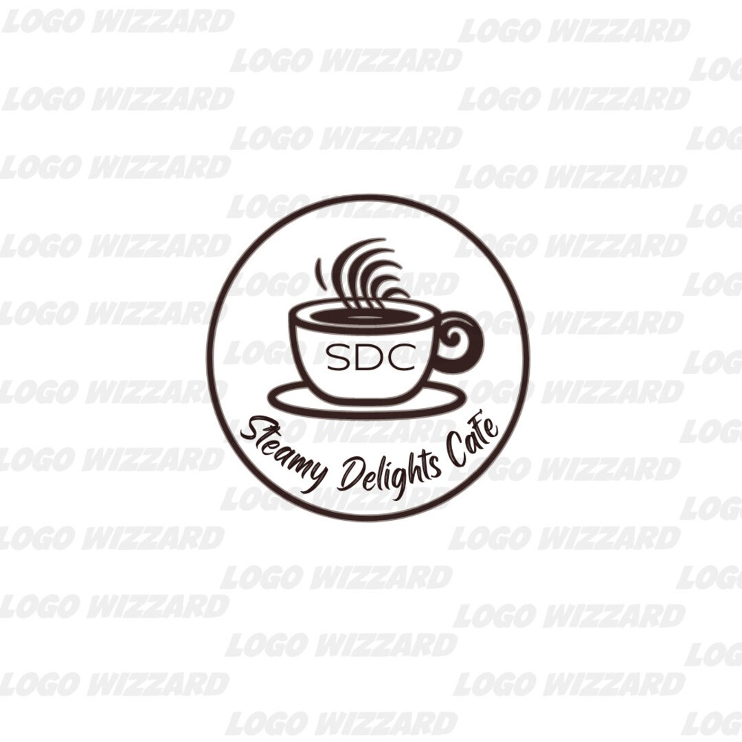 Coffee Shop Logos, Café Logos, DIY Logo Design Template, Coffee Mug ...