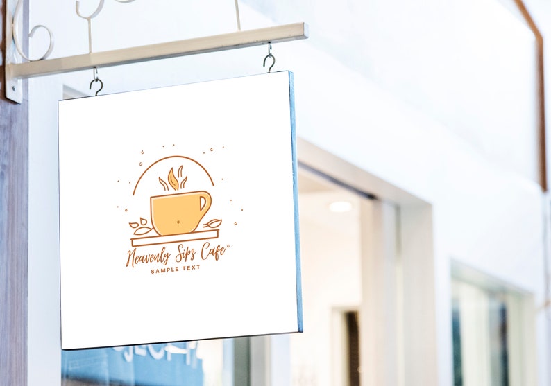 Coffee Shop Logos Café Logos DIY Logo Design Template - Etsy