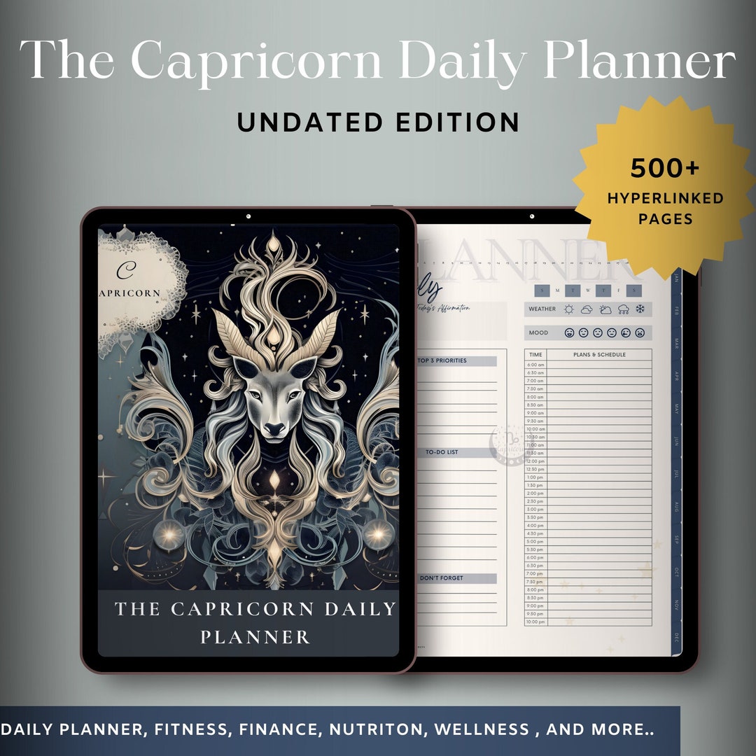 Zodiac Planner | Undated Digital Planner | Daily, Weekly & Monthly ...