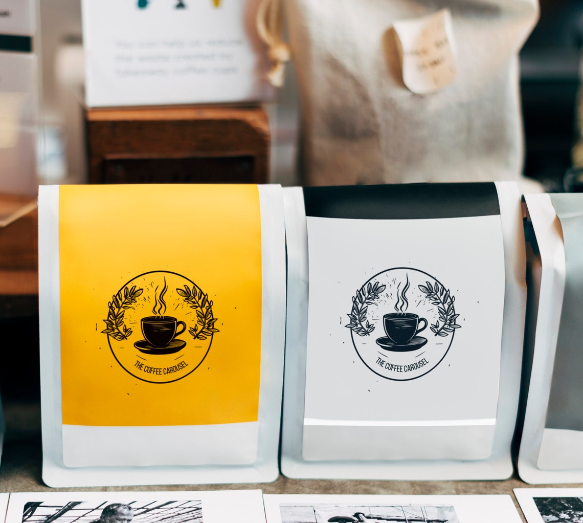 Coffee Shop Logos, Café Logos, DIY Logo Design Template, Coffee Mug ...