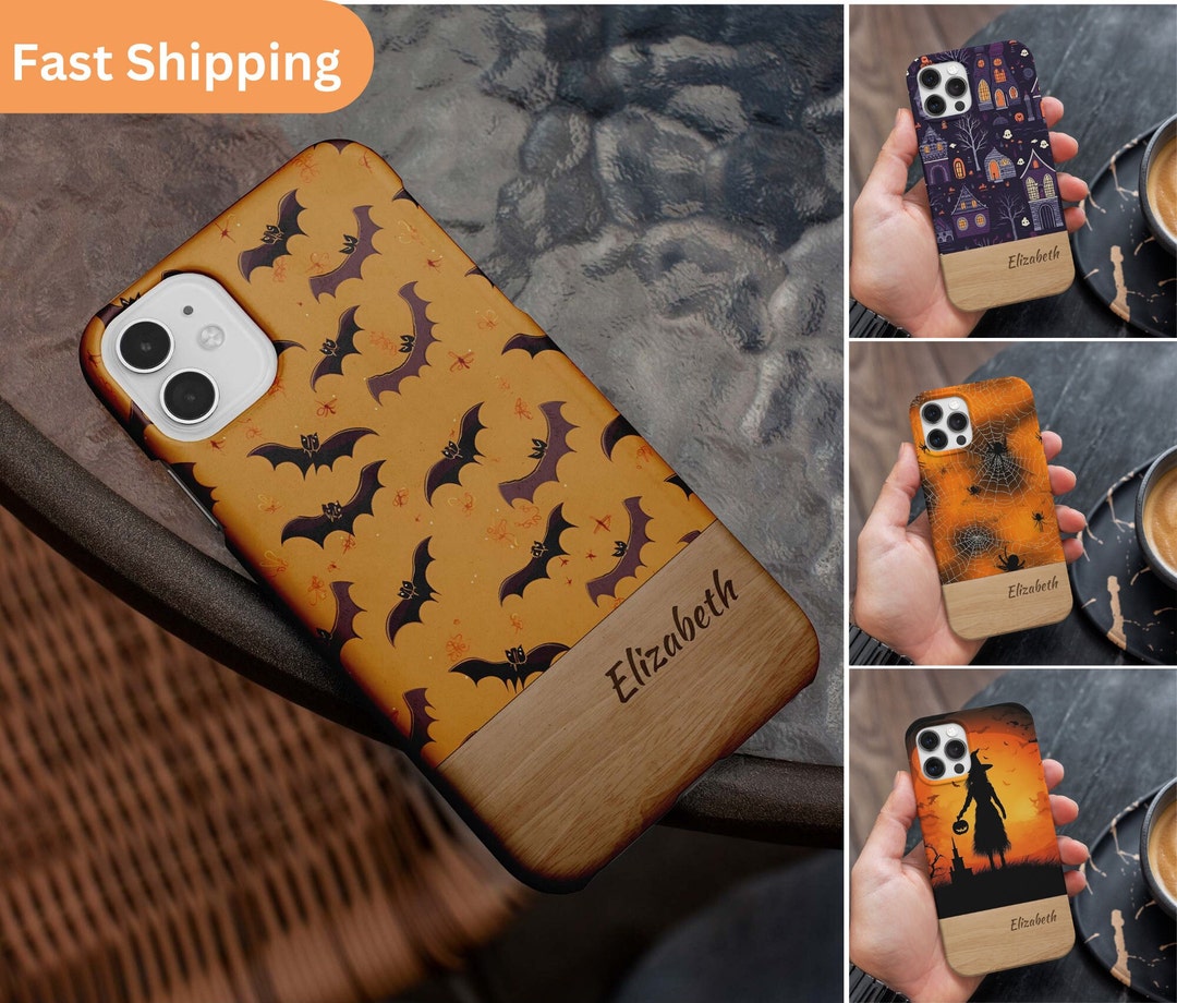 Personalized Halloween Bats iPhone 14 13 12 Pro Max Mini Case - Etsy