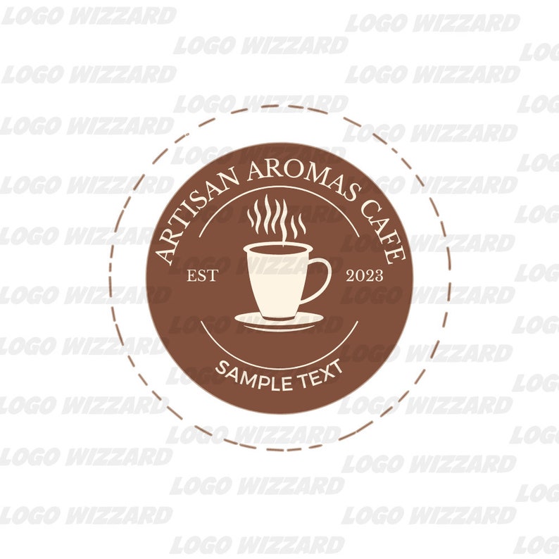 Coffee Shop Logos Café Logos DIY Logo Design Template - Etsy
