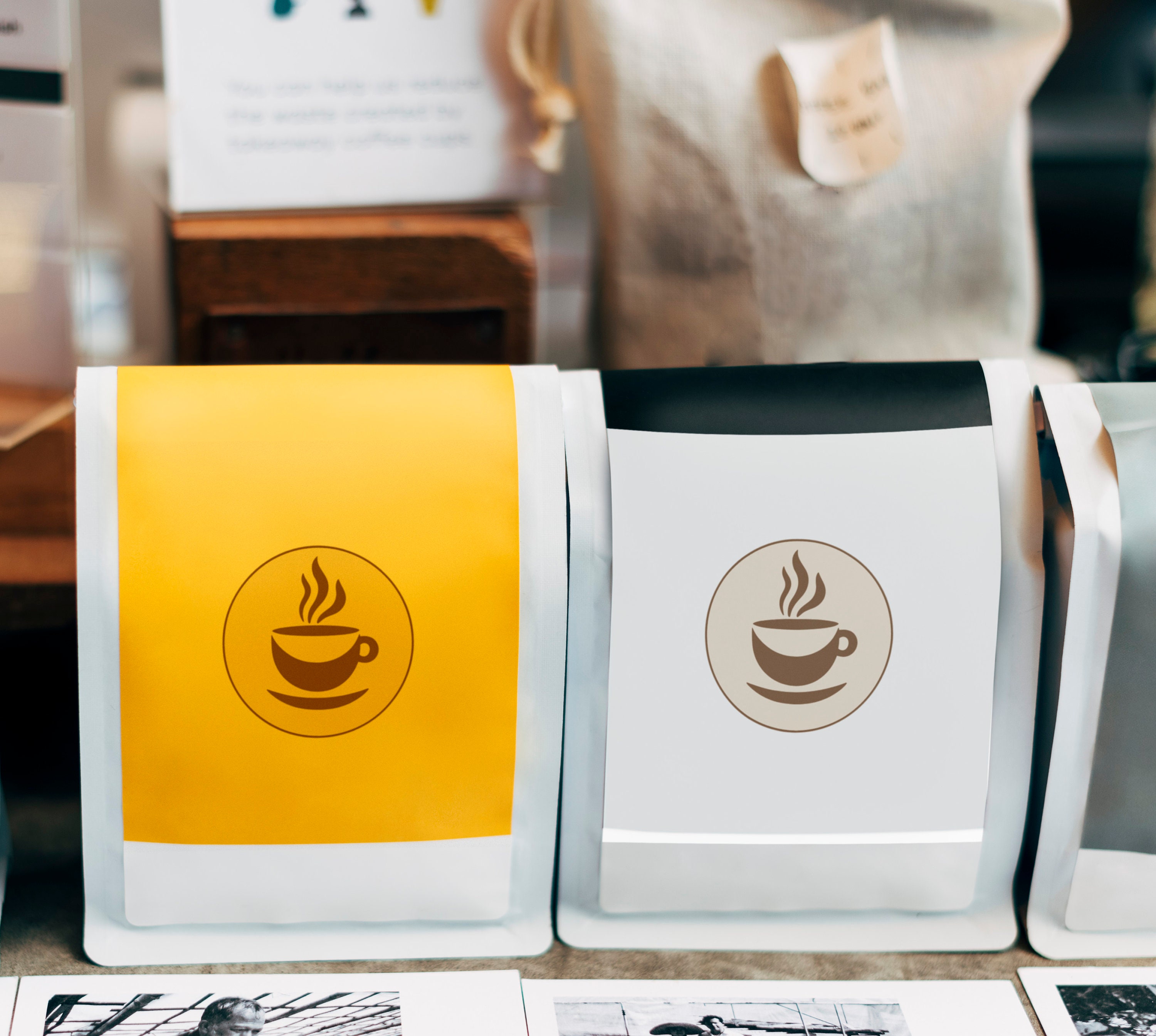 Coffee Shop Logos Café Logos DIY Logo Design Template - Etsy