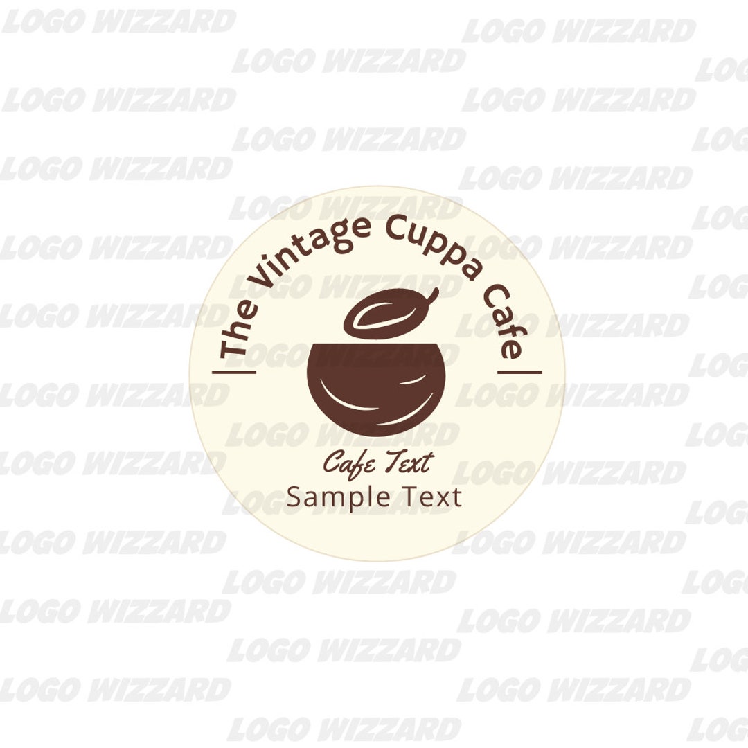 Coffee Shop Logos, Café Logos, DIY Logo Design Template, Coffee Mug ...