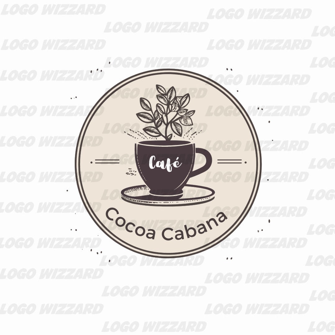Coffee Shop Logos, Café Logos, DIY Logo Design Template, Coffee Mug ...