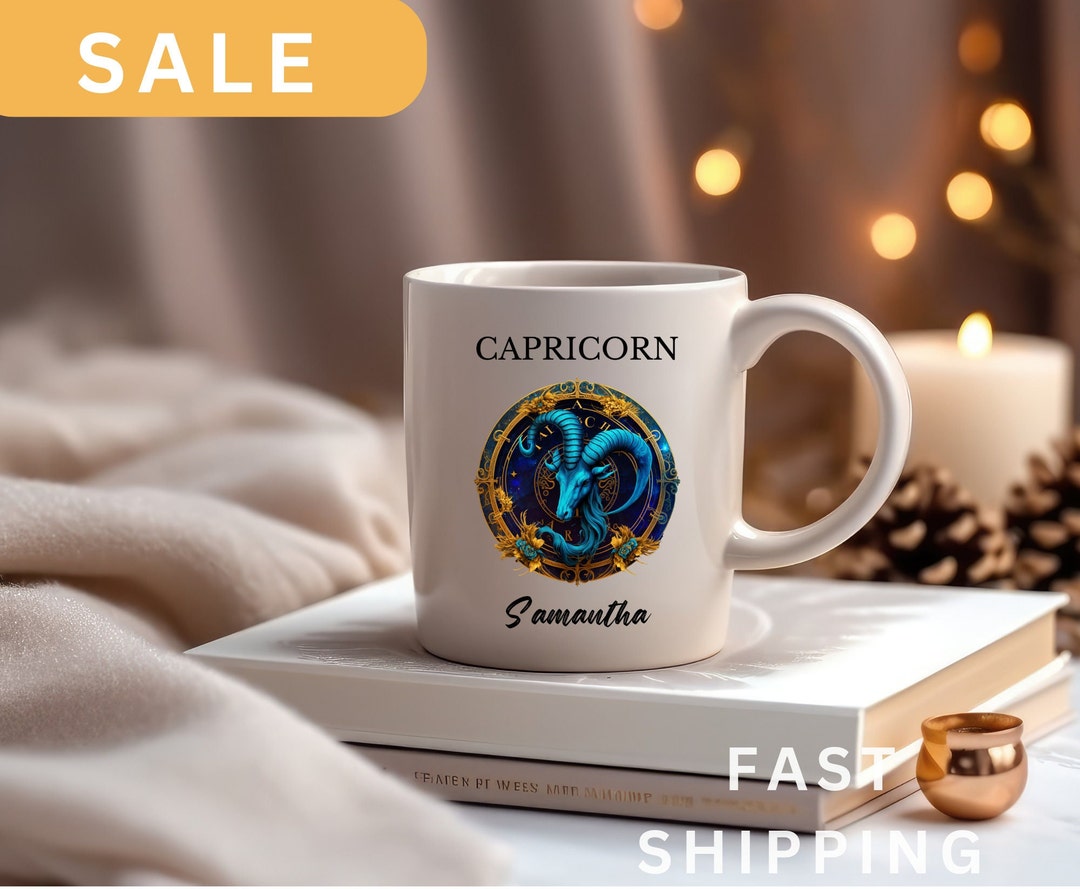 Capricorn Zodiac Personalized Mug Custom Astrology Mug - Etsy