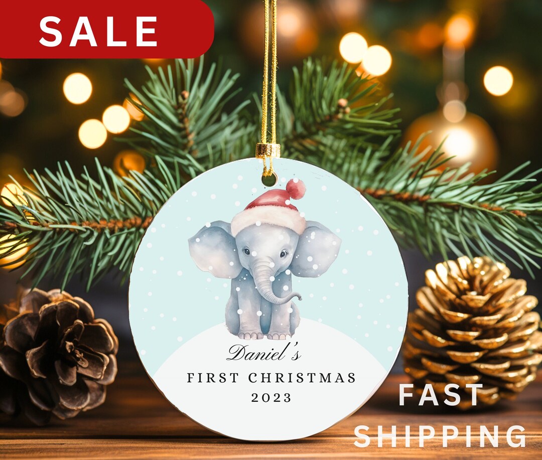 Personalized Baby's First Christmas Ornament | Newborn First Christmas ...