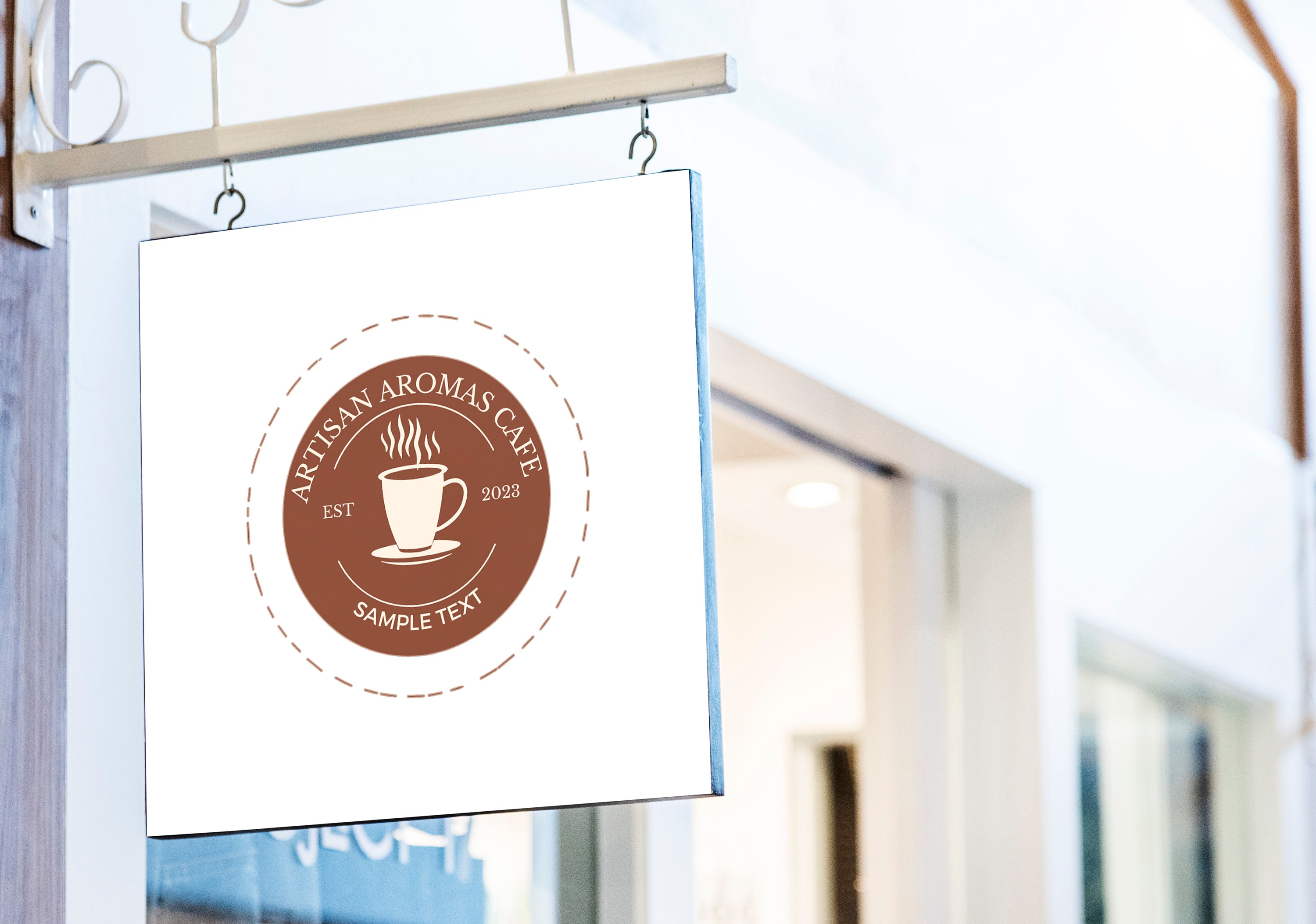 Coffee Shop Logos, Café Logos, DIY Logo Design Template, Coffee Mug ...