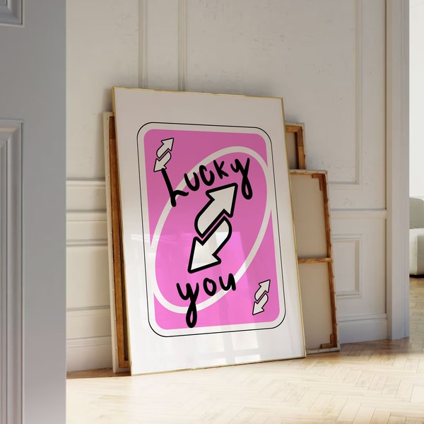 Pink Uno Reverse Card Art - Etsy