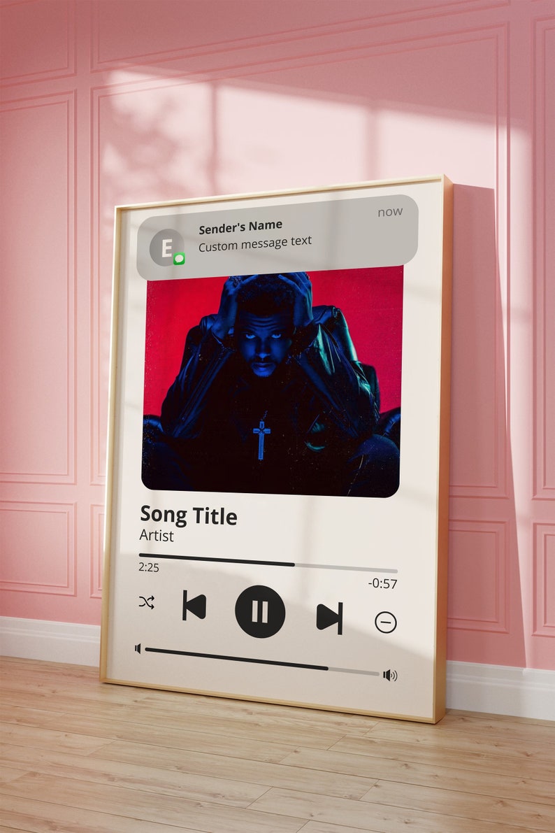 Personalized Spotify Album Cover | Custom Song Poster, Personalized ...