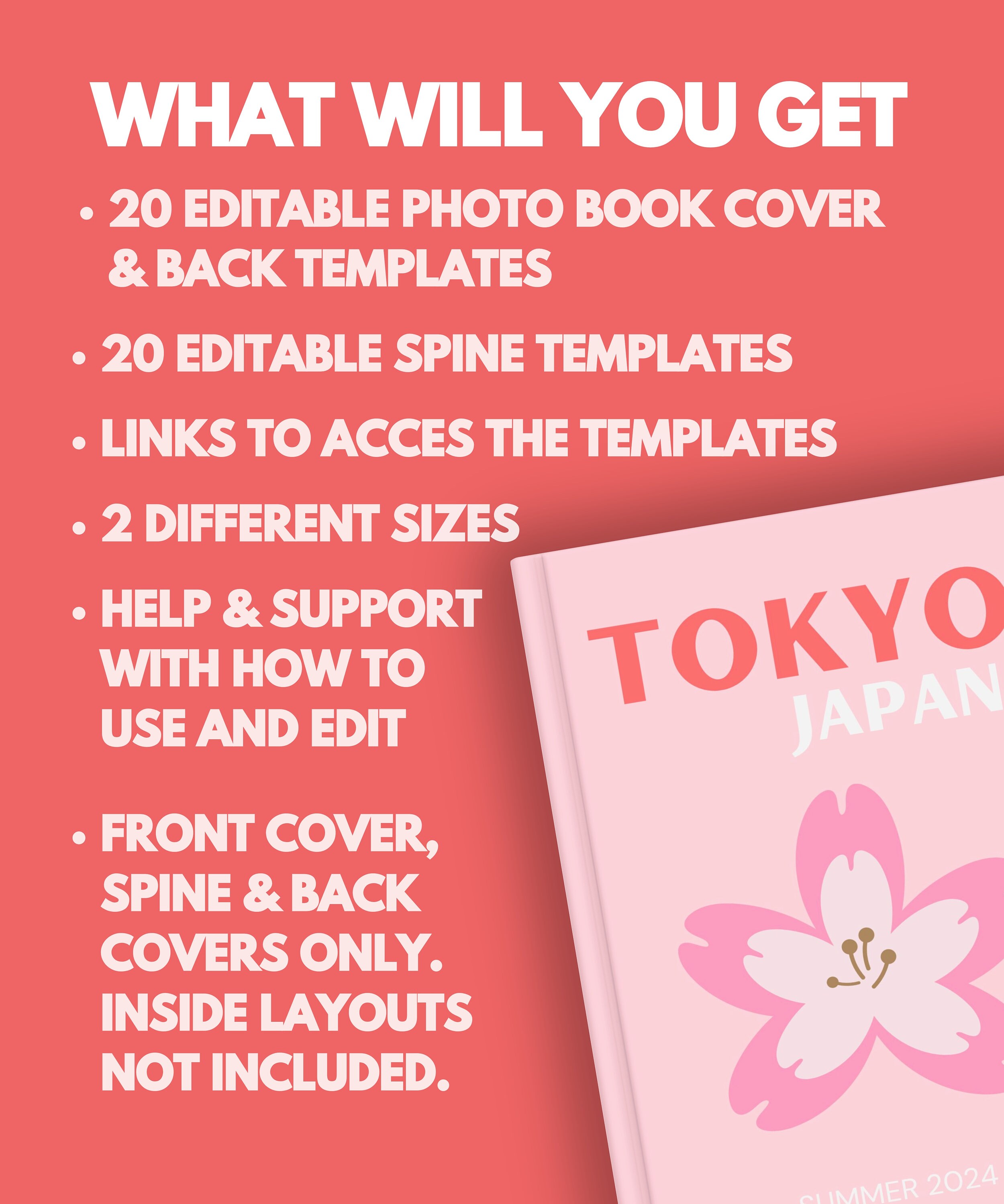 20 Travel Photo Book Covers | Canva Template Bundle, Printable Coffee ...