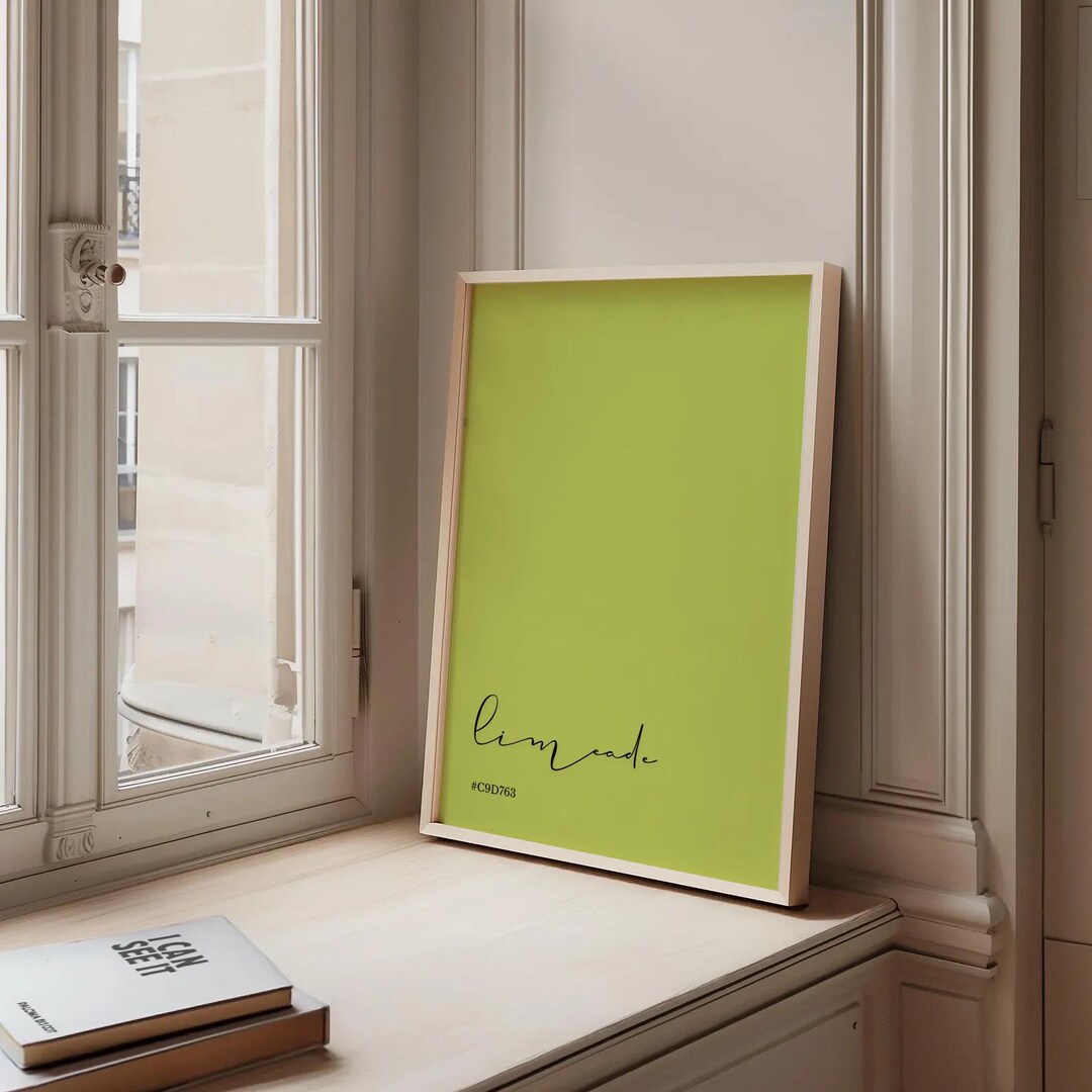 Limeade Pantone Poster Pantone Color Print, Y2K Decor, Trendy Wall Art ...