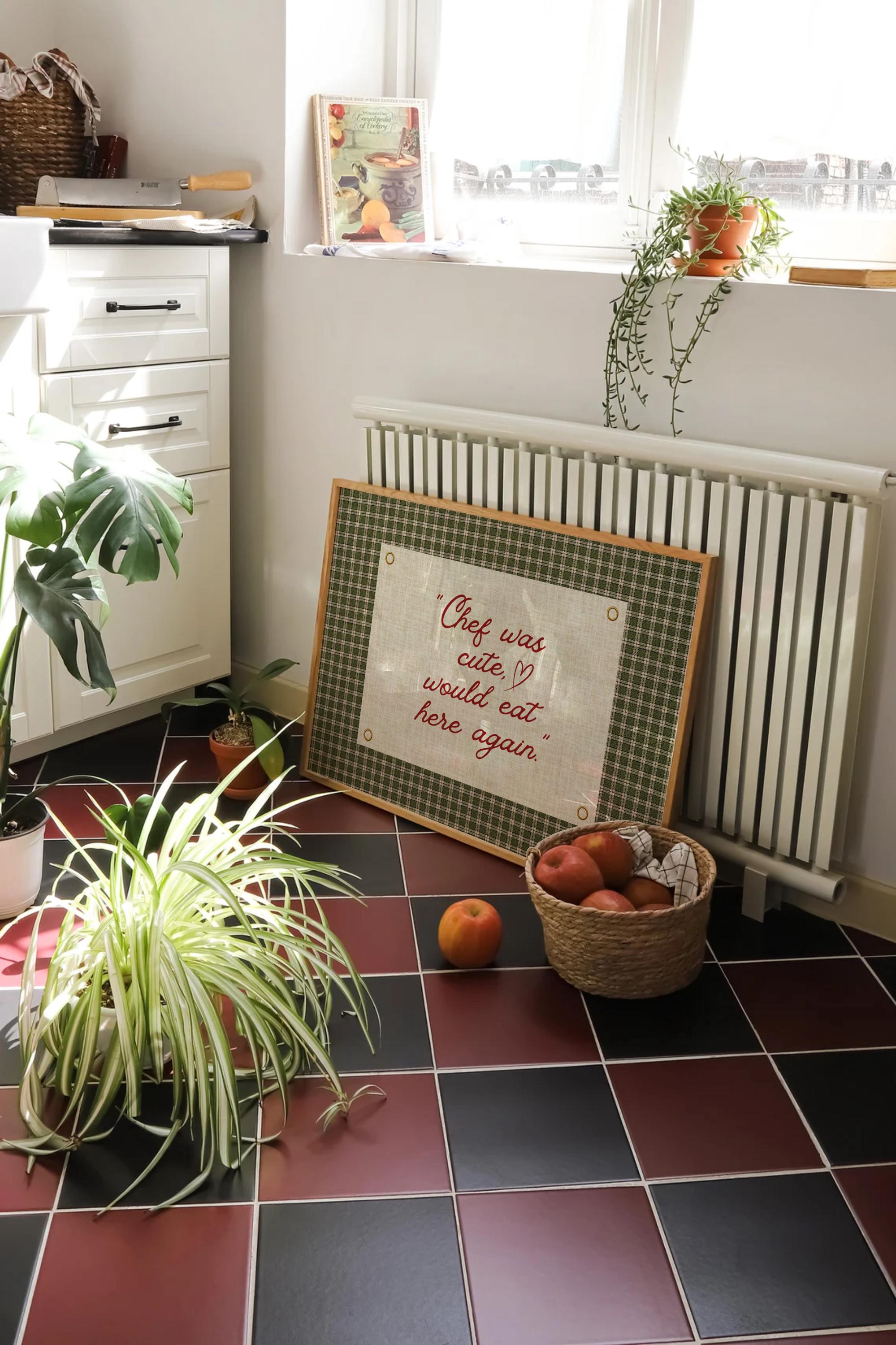 Chef Was Cute Would Eat Here Again Trendy Kitchen Art Vintage Kitchen ...
