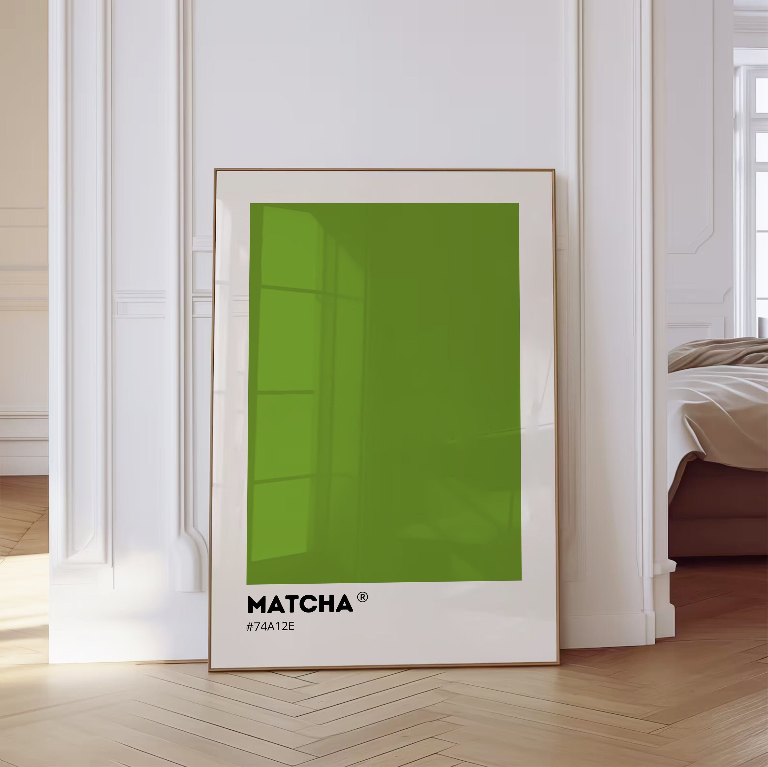 Matcha Green Pantone Poster Pantone Color Print Y2K Decor Trendy Wall ...