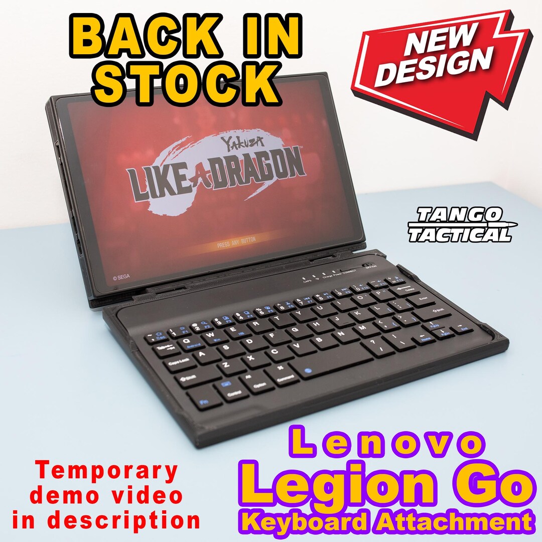 Lenovo Legion Go Keyboard Attachment: Rechargeable Bluetooth, Laptop ...