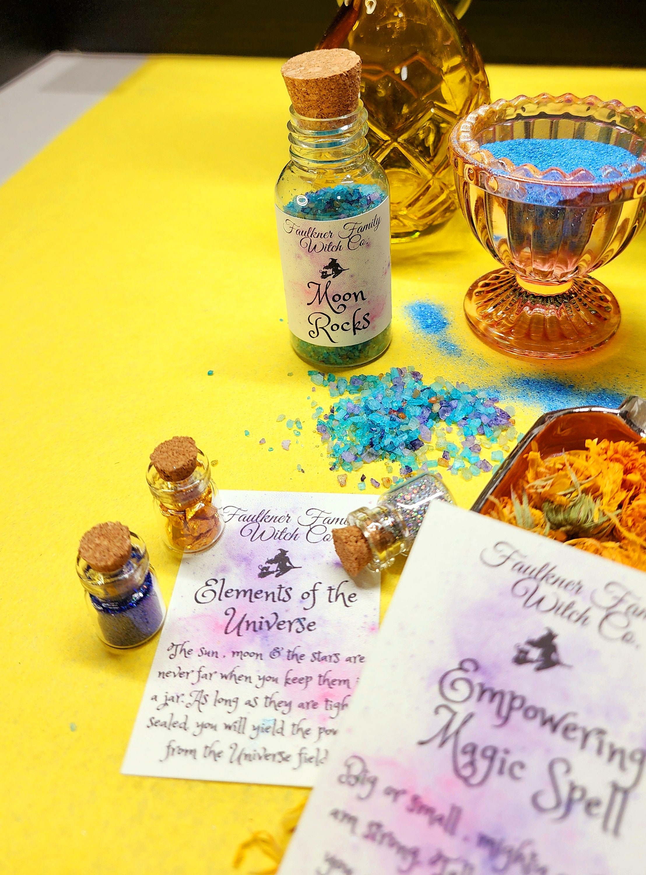 Cosmic Courage Mini Potion Kit: Shimmering Powders & Dried Flowers - Etsy