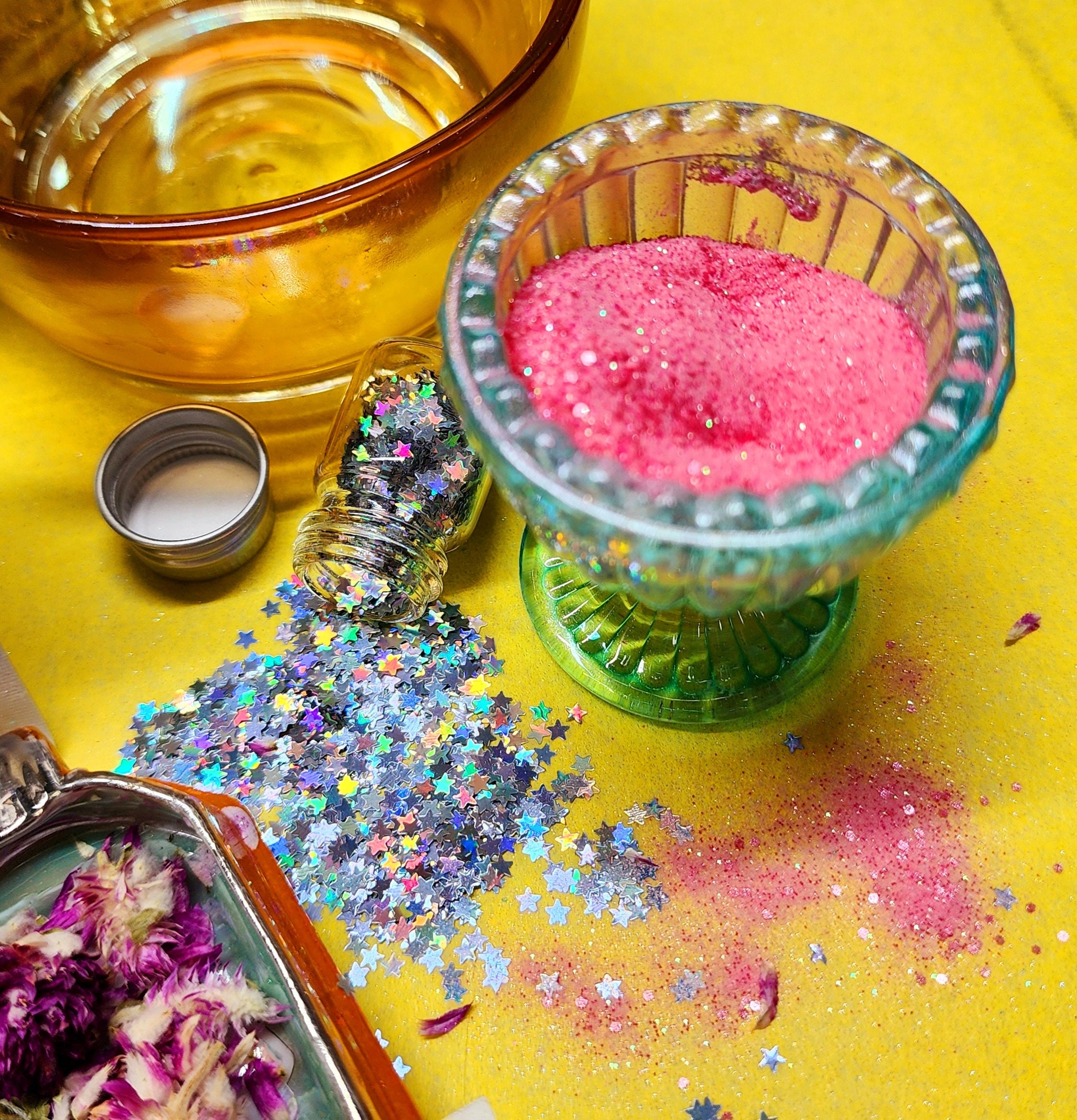 Cosmic Courage Mini Potion Kit: Shimmering Powders & Dried Flowers - Etsy