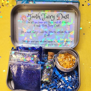 Tooth Fairy Kit: Personalized Letter, Dust, Receipts in Metal Tin - Etsy