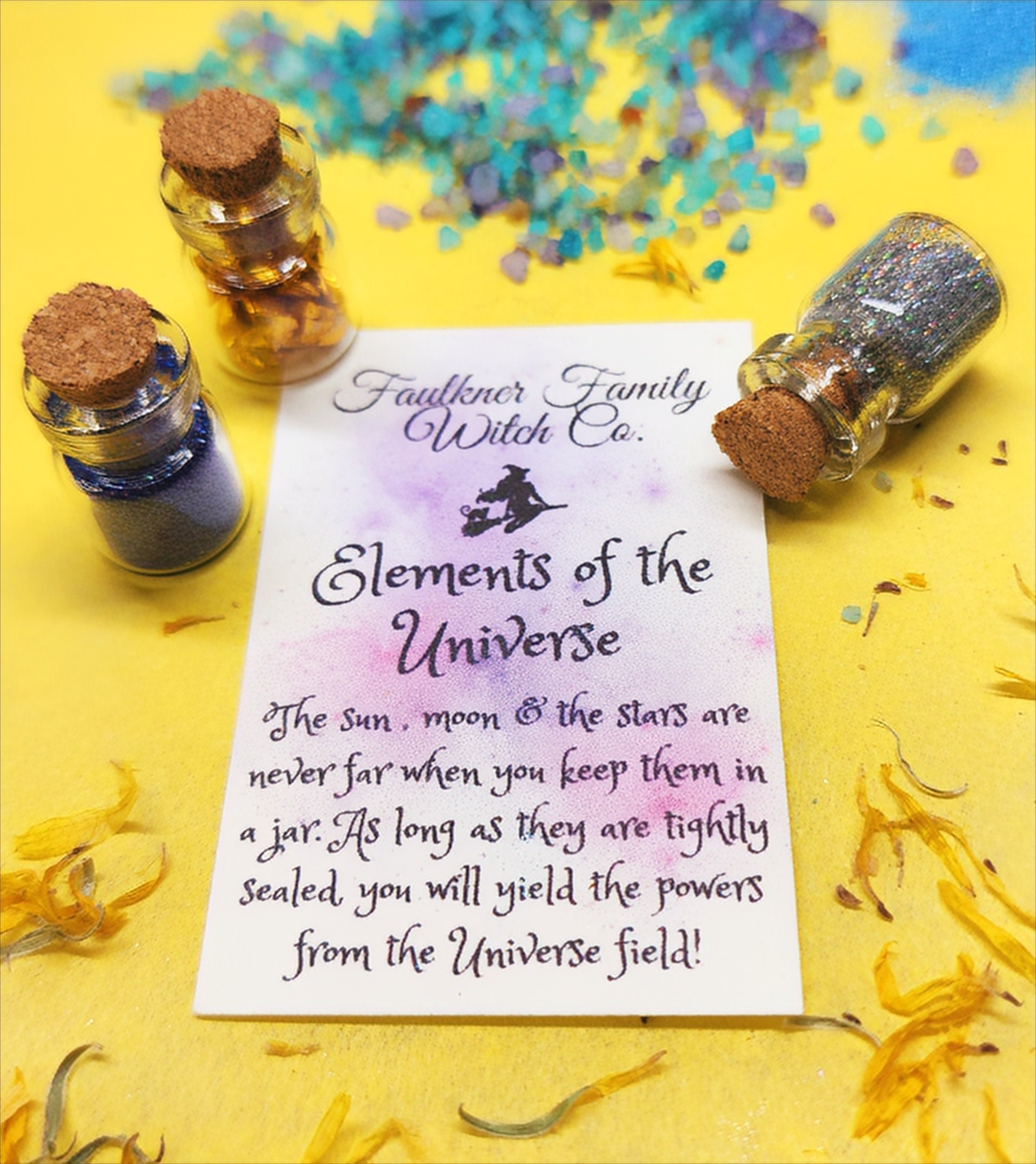 Cosmic Courage Mini Potion Kit: Shimmering Powders & Dried Flowers - Etsy