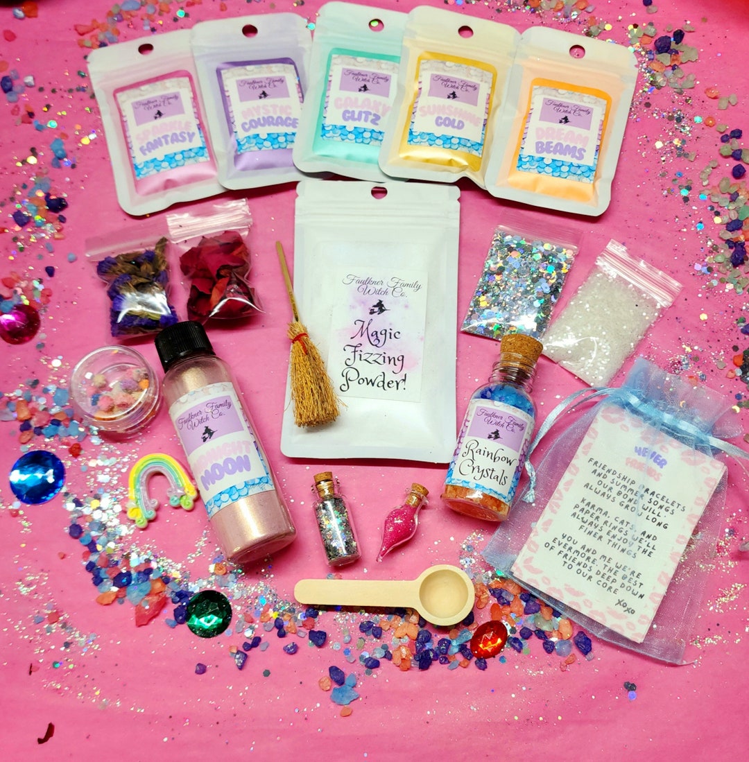 Magic Potion Kit: Fizzing Powder, Crystals, Dried Flowers & Herbs - Etsy