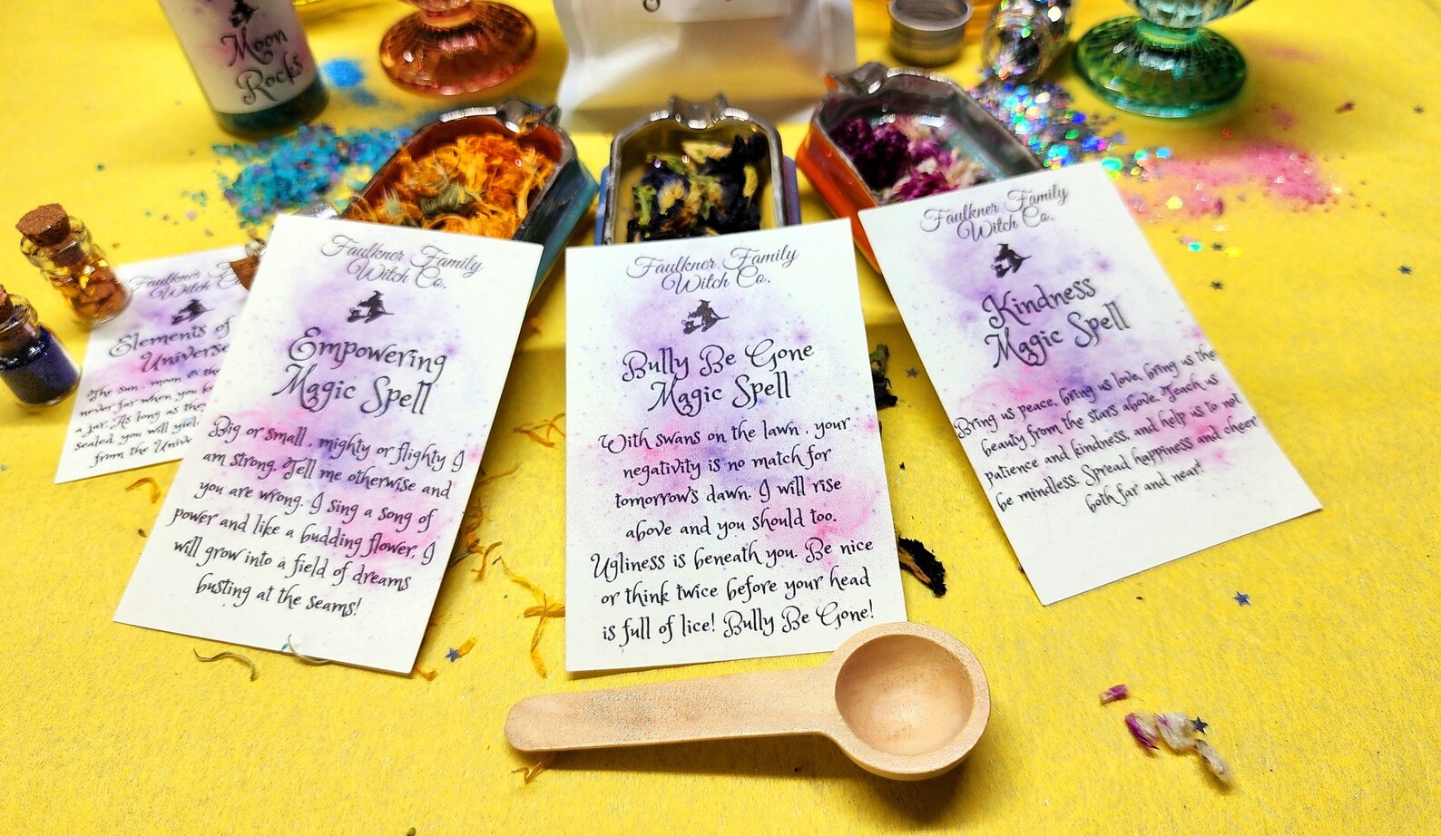Cosmic Courage Mini Potion Kit: Shimmering Powders & Dried Flowers - Etsy