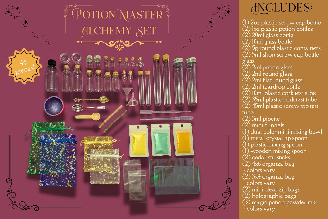 Potion Master Alchemy Set – Kids & Adults Wizard Witch Play - Etsy