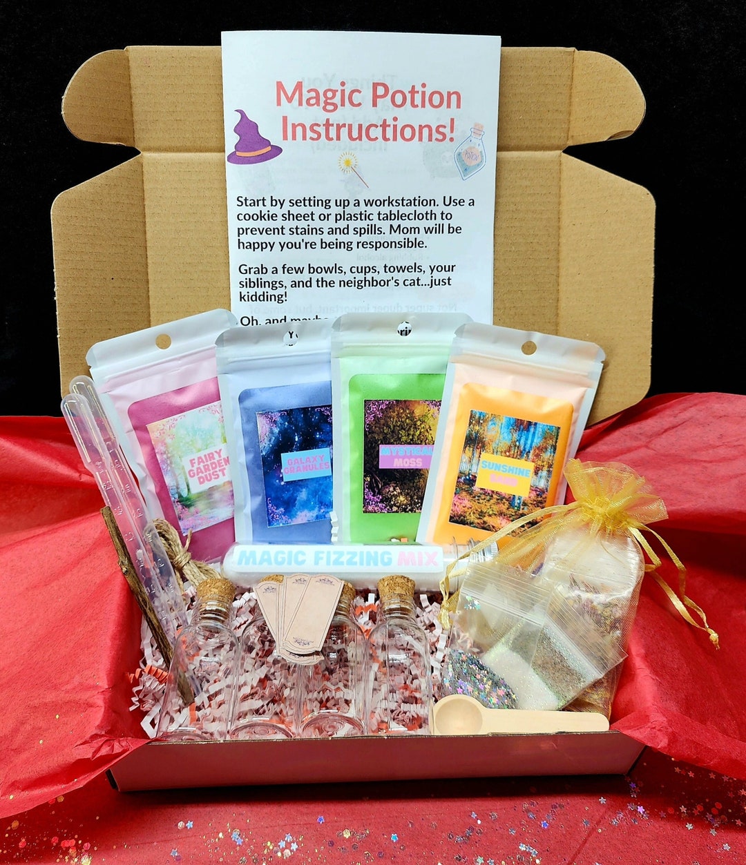 Magic Potion Kit With Real Herbs and Flowers, Magic Fizzing Mix ...