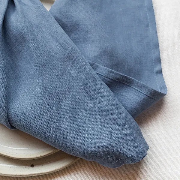 100 Pack Dusty Blue Napkins Perfect for Wedding Cotton Cloth - Etsy