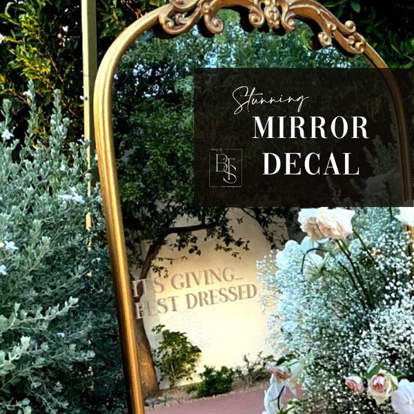 Wall Decal Mirror - Etsy