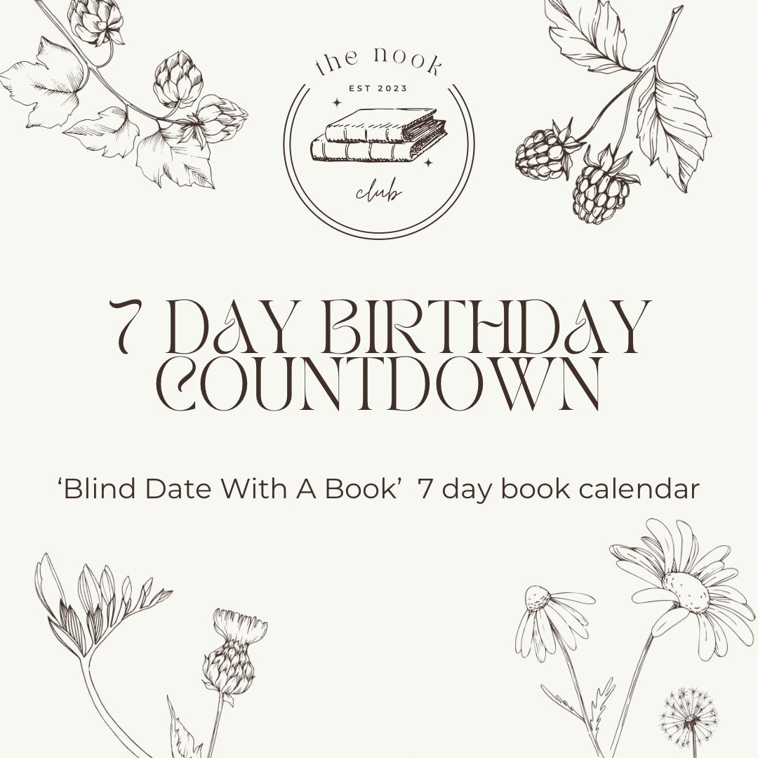 Book Birthday Countdown Calendar, Blind Date With A Book, Book Lovers ...