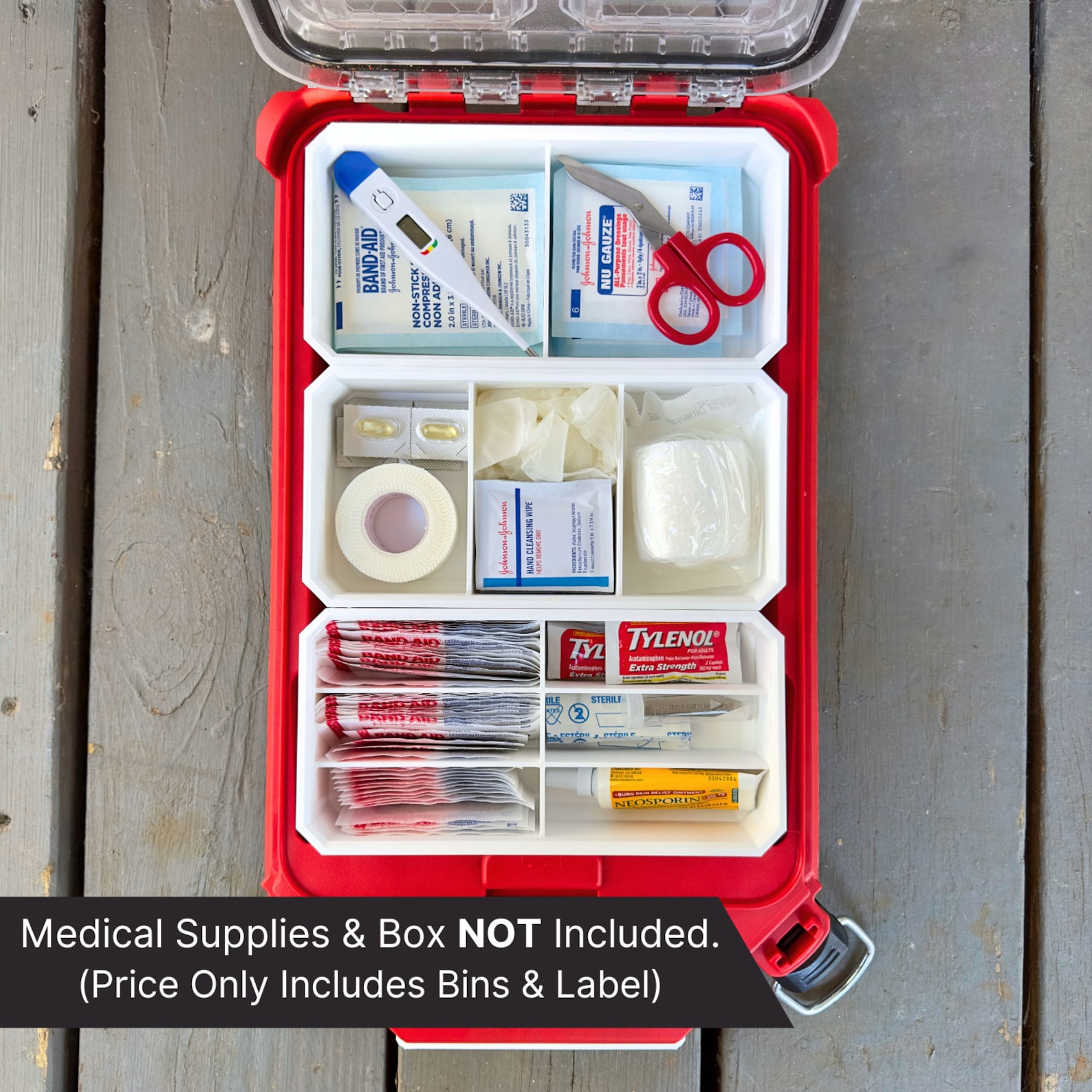 First Aid Inserts Kit - Low-profile Milwaukee PACKOUT Box - Etsy